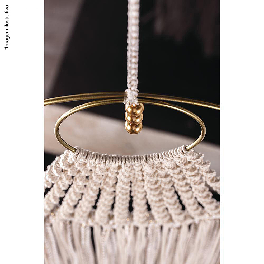 Aro metálico dourado 10 cm – dasartes