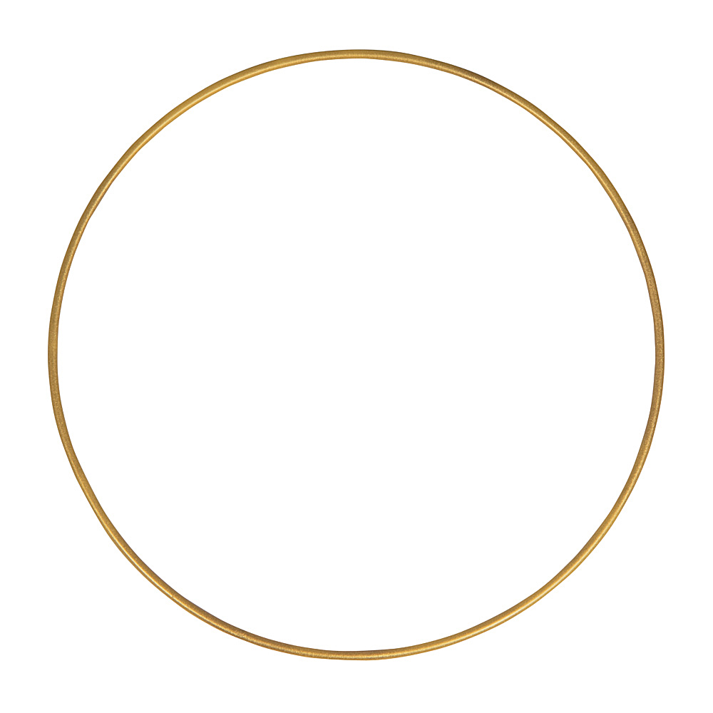 Aro metálico dourado 20 cm – dasartes