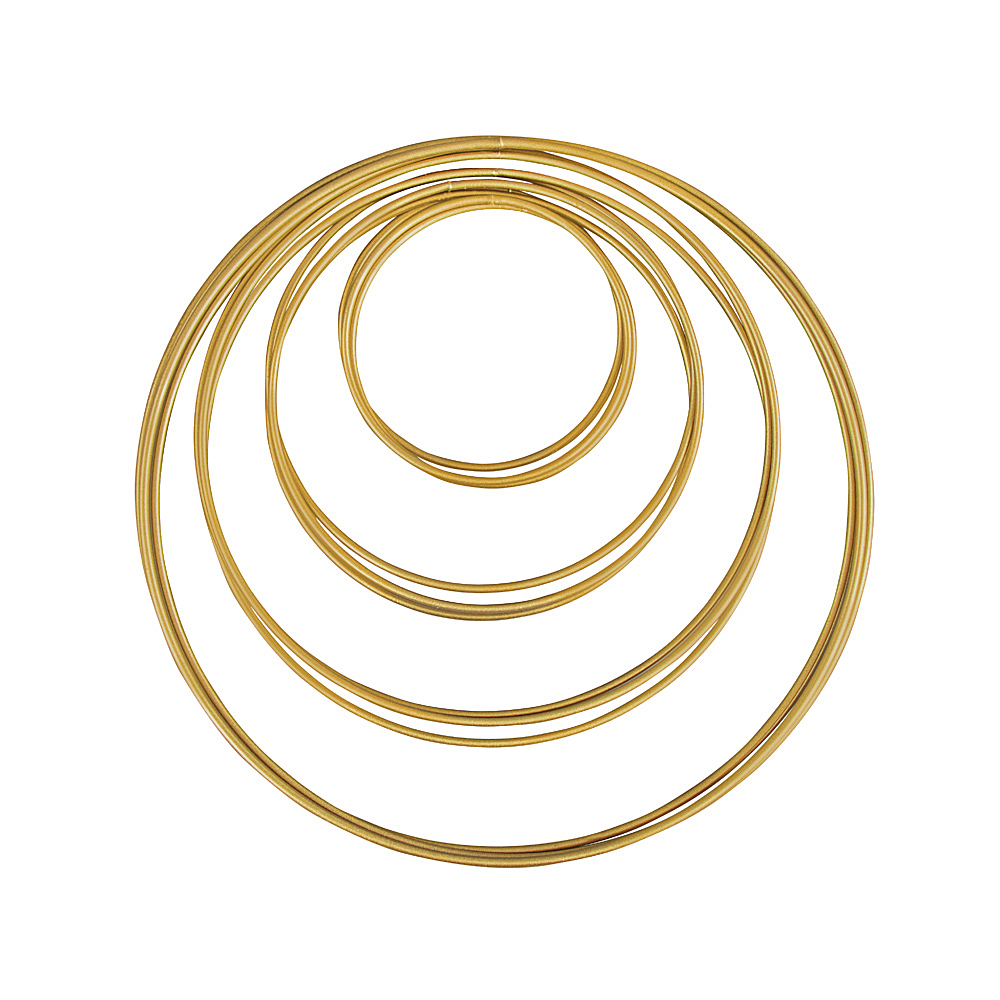 Aro metálico dourado (x12) – dasartes