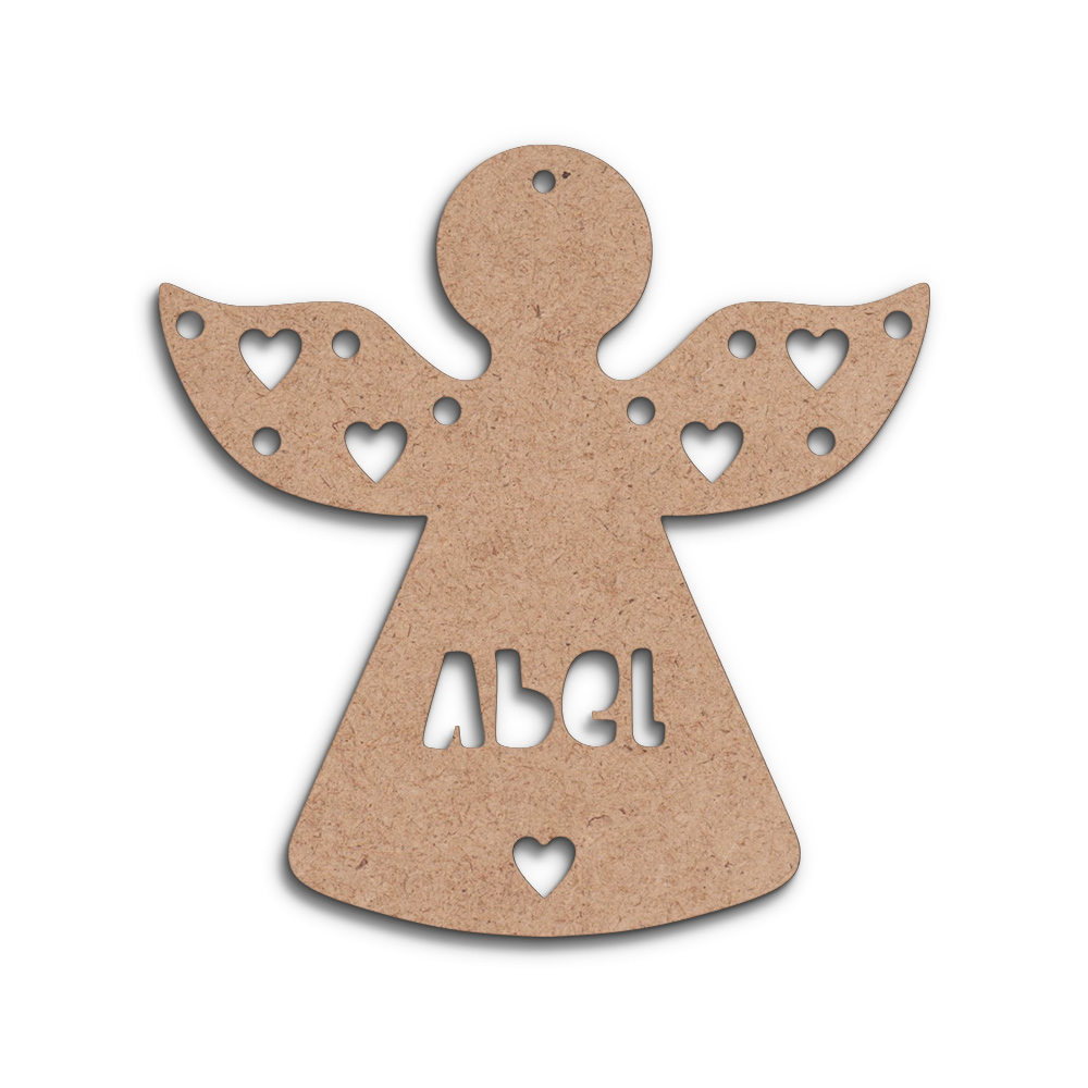 Anjo Natal c/ nome em mdf – dasartes